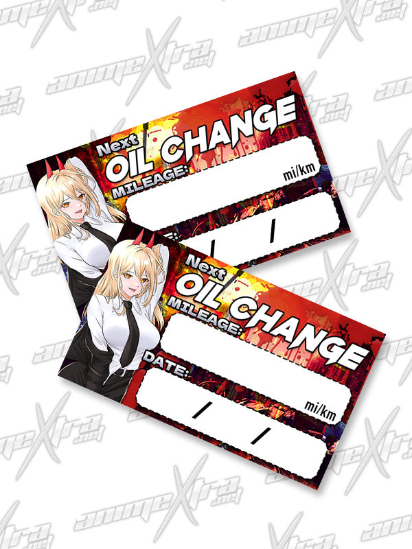Power Oil Change Sticker – AnimeXtra